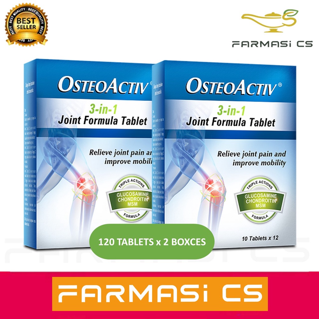 Osteoactiv 3-in-1 Joint Formula Tablet 120 x 2 Boxes (TWIN) EXP:12/2025 ...