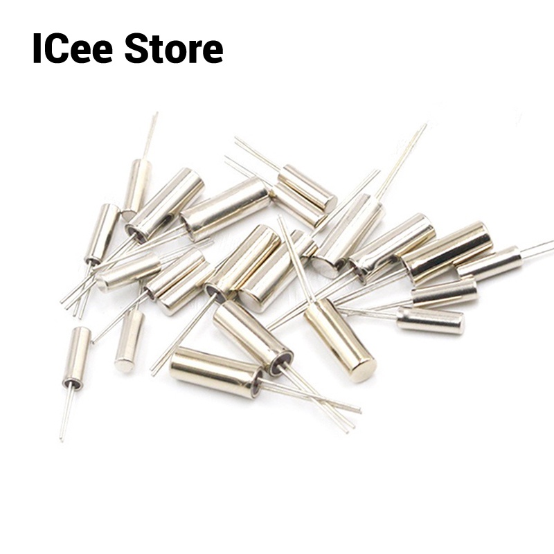 10Pcs Cylindrical Crystal Oscillator 2*6mm 3*8mm 6M 8M 12M 16M 20M 24M 25M 26M 27M 32K 32.768K ...