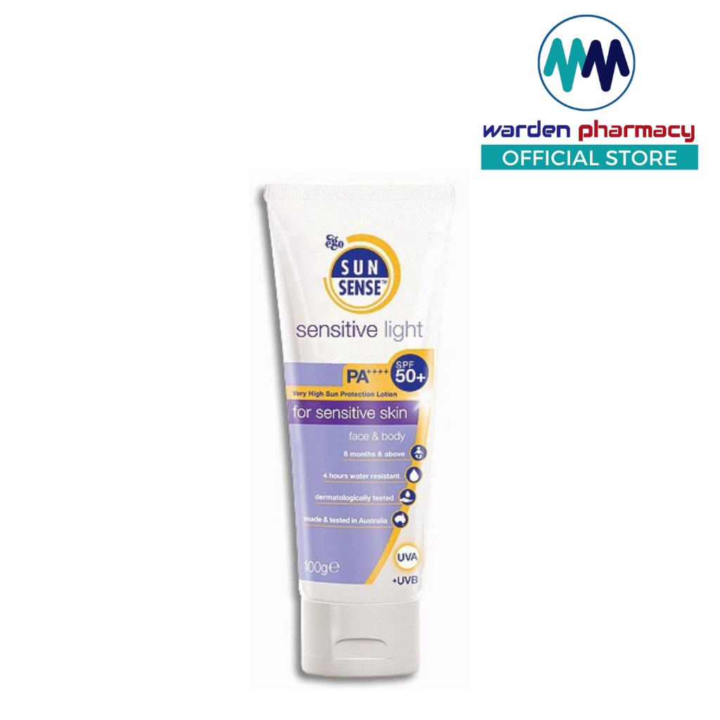 Ego SunSense Sensitive Light SPF50+ PA++++ 100g (EXP 06/2023) | Shopee ...
