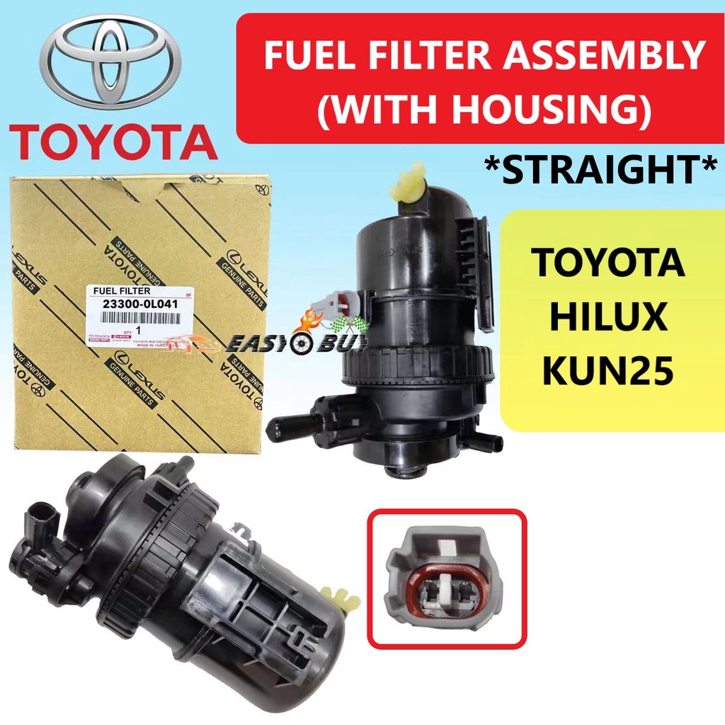 GENUINE Toyota Vigo Kun25 Diesel Fuel Filter Assy (WITH HOUSING ...