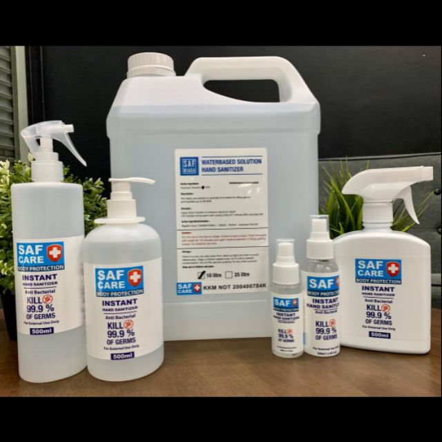 SAF CARE SANITIZER LULUS KKM | Shopee Malaysia