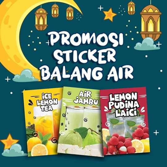 STICKER BALANG AIR SAIZ A4 | Shopee Malaysia