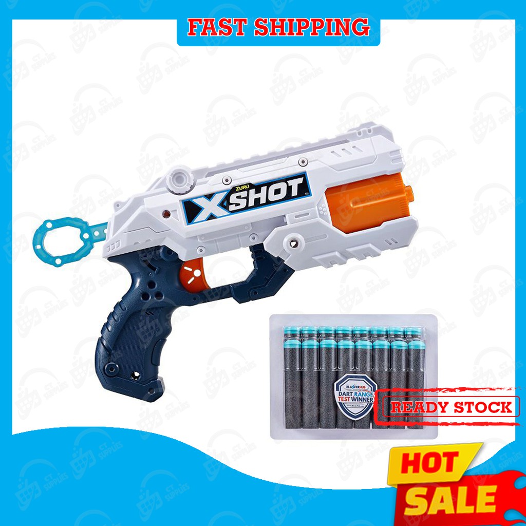 🔥READY STOCK🔥ZURU X-Shot Reflex 6 Original Gun Dart Blaster Attack ...