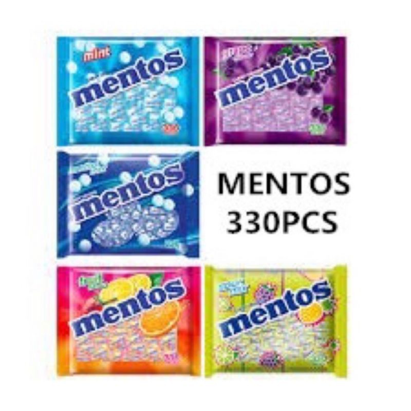 [WHOLESALE] MENTOS CHEWY CANDY PILLOW PACK 330PCS (MINT / MENTHOL ...