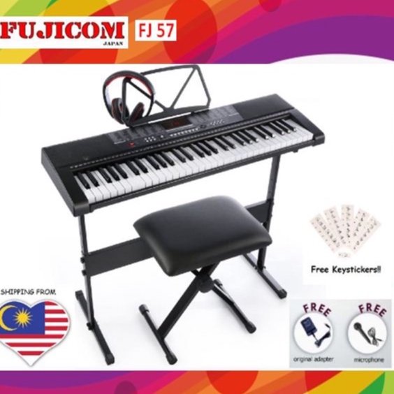 READY STOCK! 61 Keys Professional Digital Electronic Piano- Portable ...