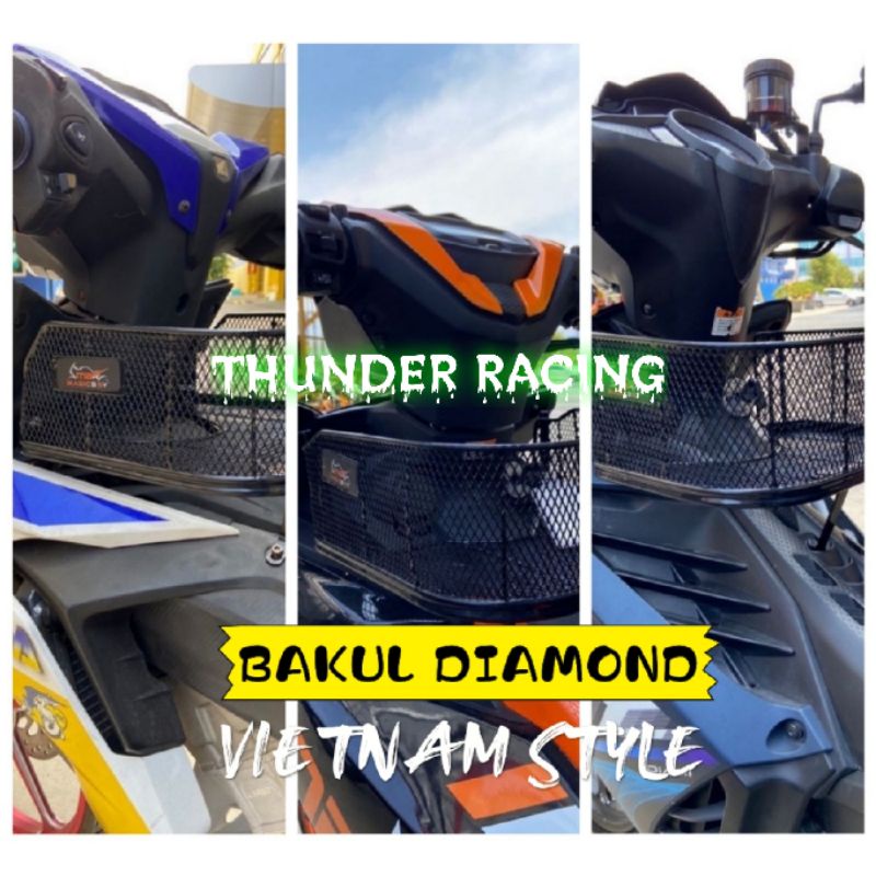 BAKUL BASKET BESI DIAMOND VIETNAM SYLE MAGIC BOY LC135 V1~V7 Y15 RS150 ...