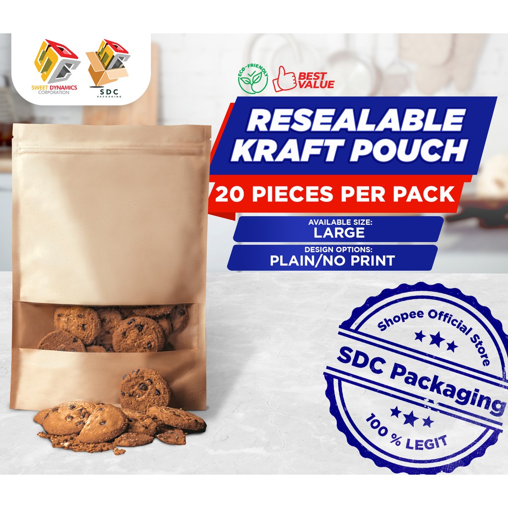 Resealable Pouch (BUNDLE of 20 Large-Sized Pouch) | Shopee Malaysia