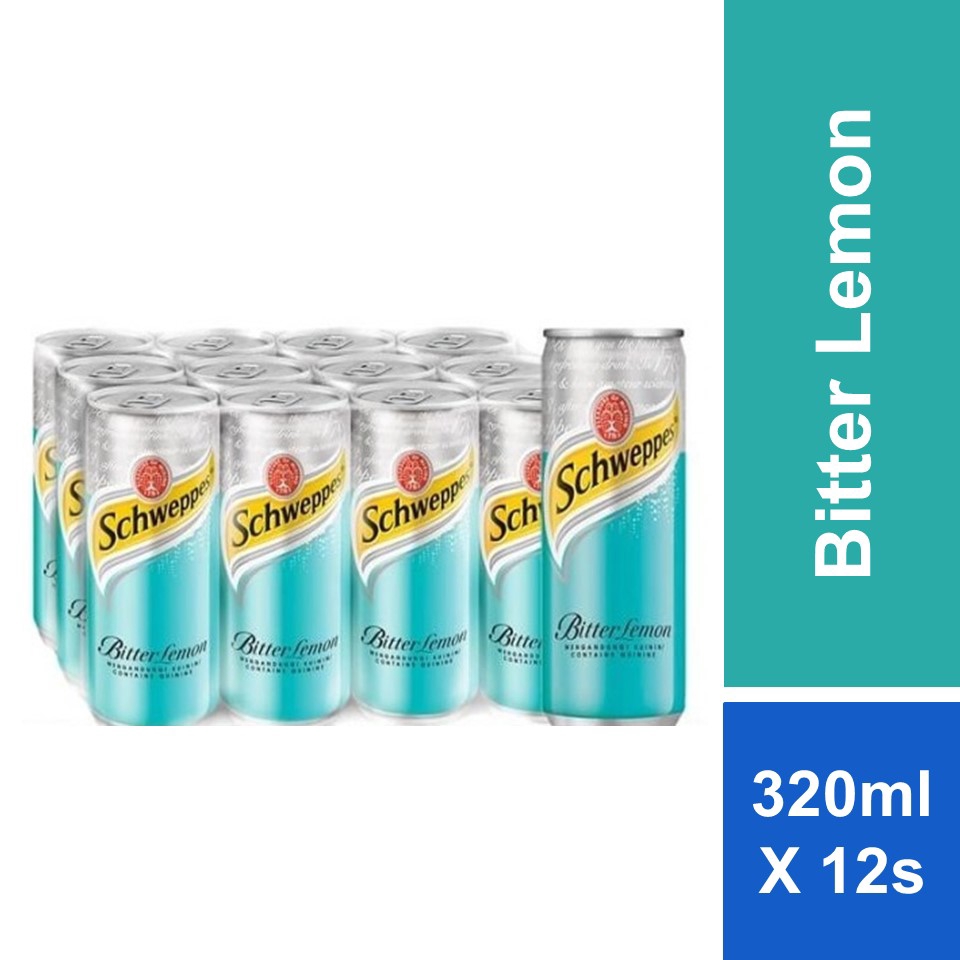 Schweppes Bitter Lemon 320ML (Carton) 12s | Shopee Malaysia