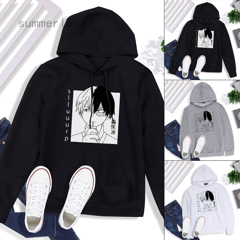 Unisex My Hero Academia Shoto Todoroki Hoodie Sweatshirt Cosplay ...