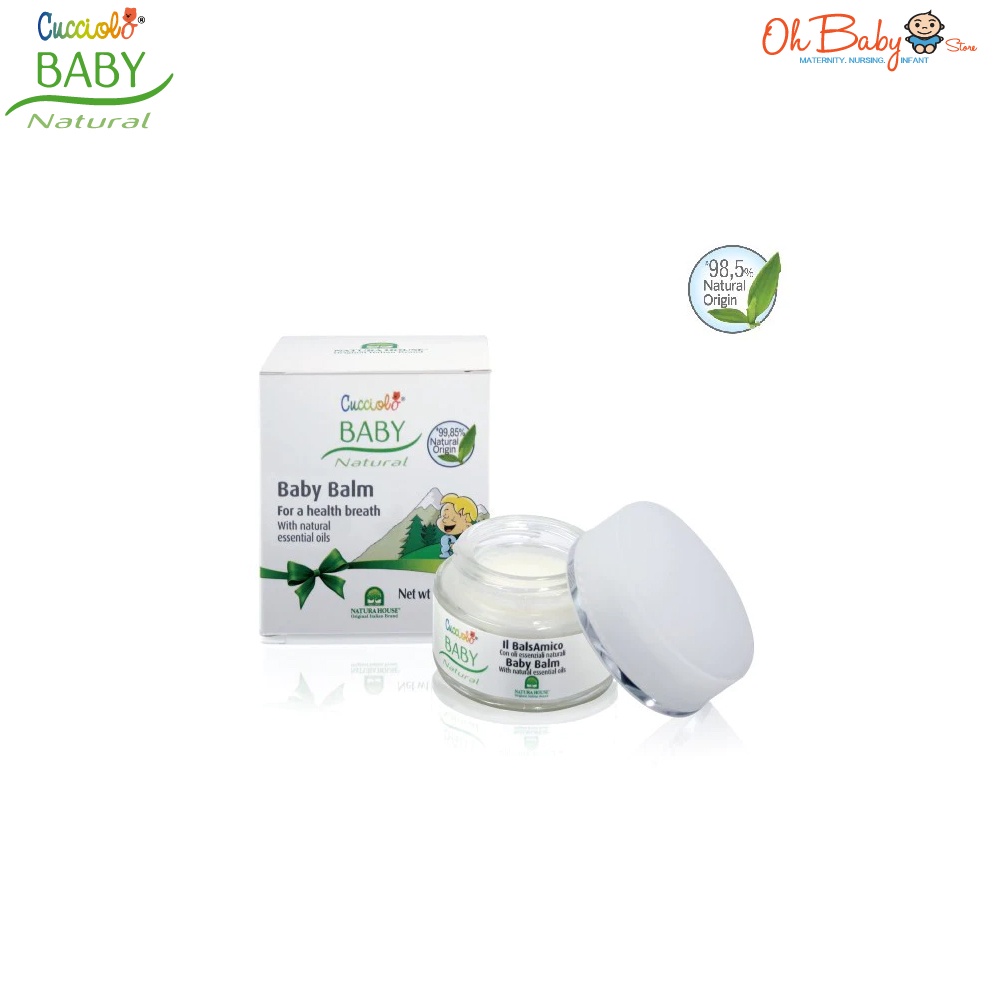 Cucciolo Baby Natural Baby Balm Soothing Ointment For a Health Breath 15ml/30ml for 3m+ | Shopee ...