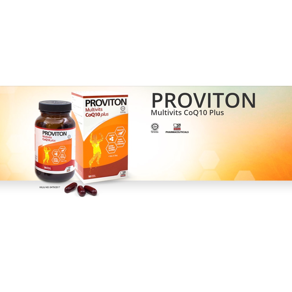 PROVITON PLUS Q10 (90's) Exp date: 02/2026 | Shopee Malaysia