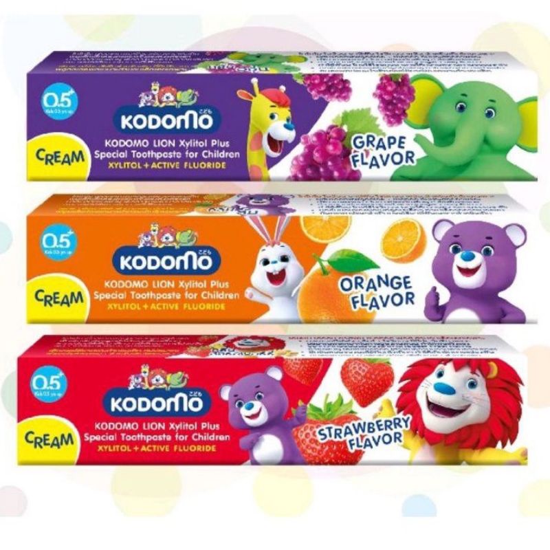 Kodomo children's toothpaste fruit flavor from Thailand 1-5 years old ...