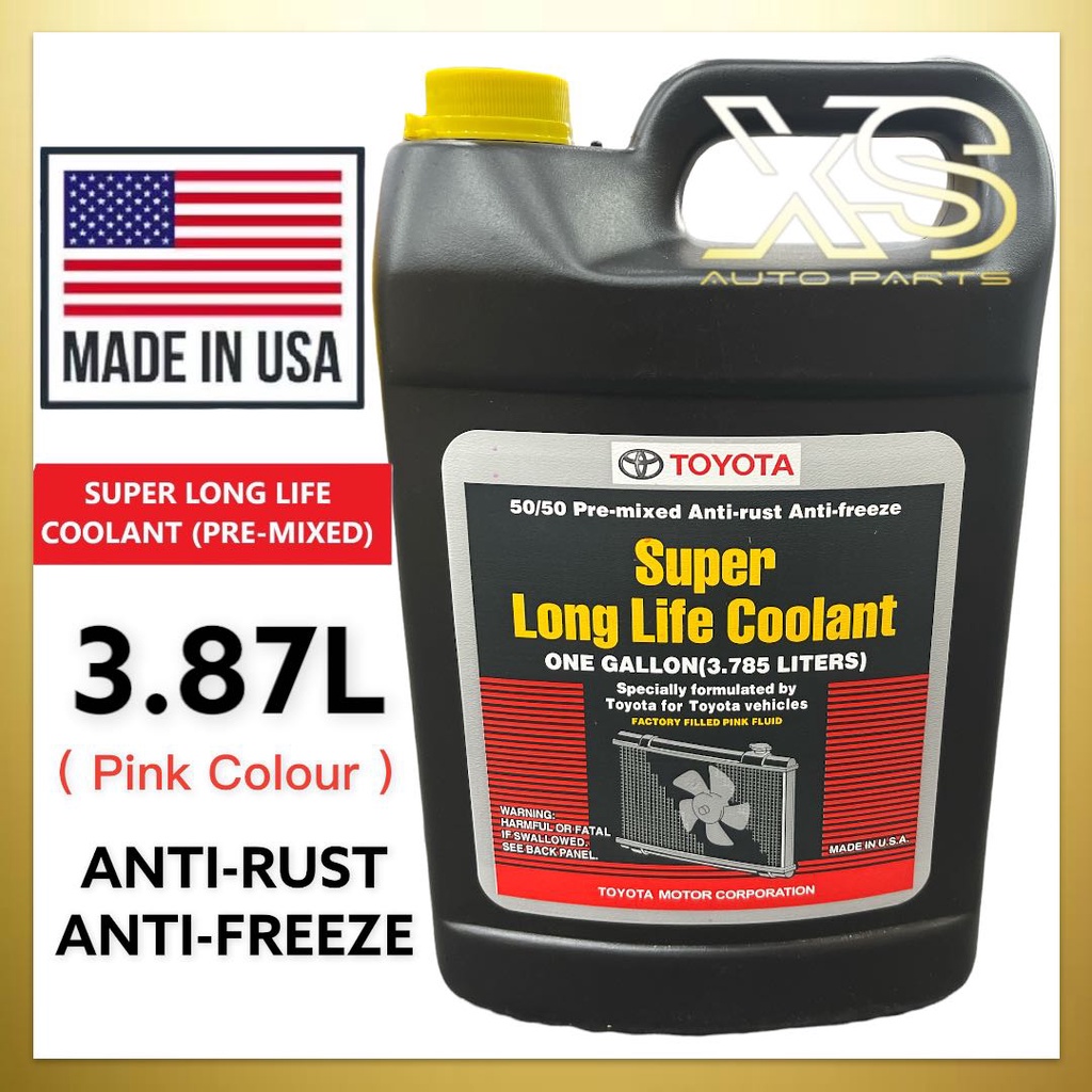 ( 100% ORIGINAL ) MADE IN U.S.A. TOYOTA COOLANT SUPER LONG LIFE COOLANT PRE MIXED 3.78 LITER ...