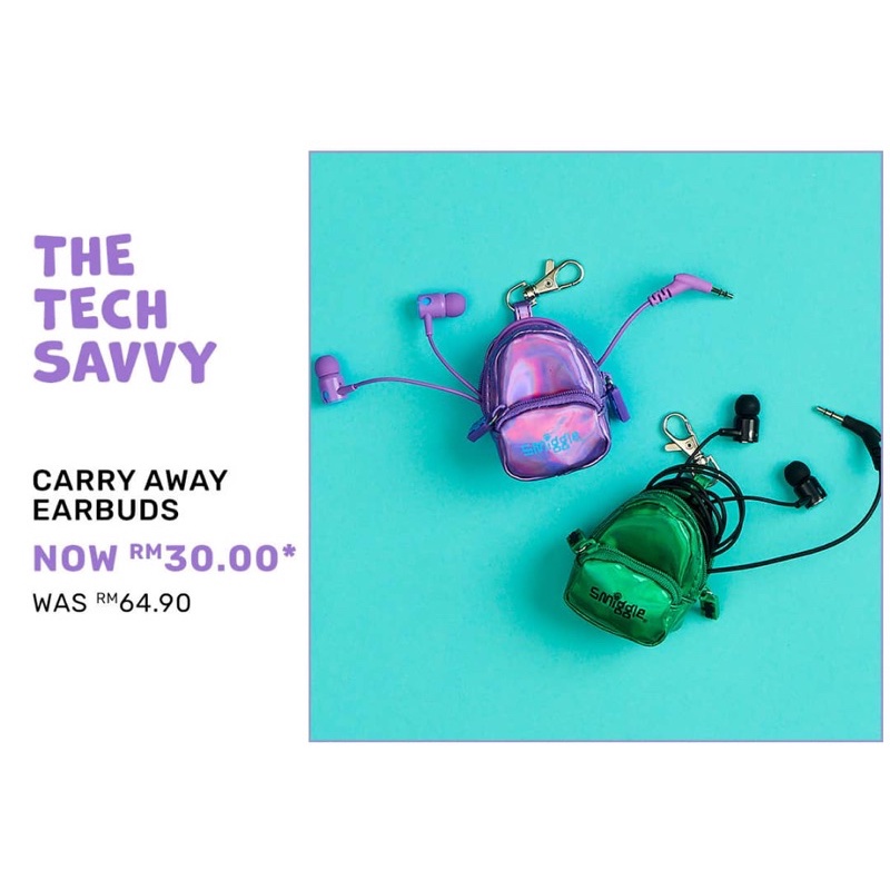Smiggle Wireless Earbuds & Carry Earbuds Keyring | Shopee Malaysia