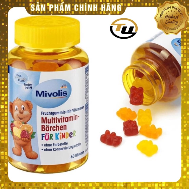 Mivolis MultiVitamin supplement bear candy for children 4y+ (60v ...