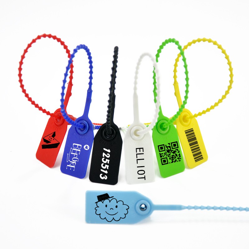 100Pcs Custom Label Pull Tite Tags Plastic Security Seals Numbered ...