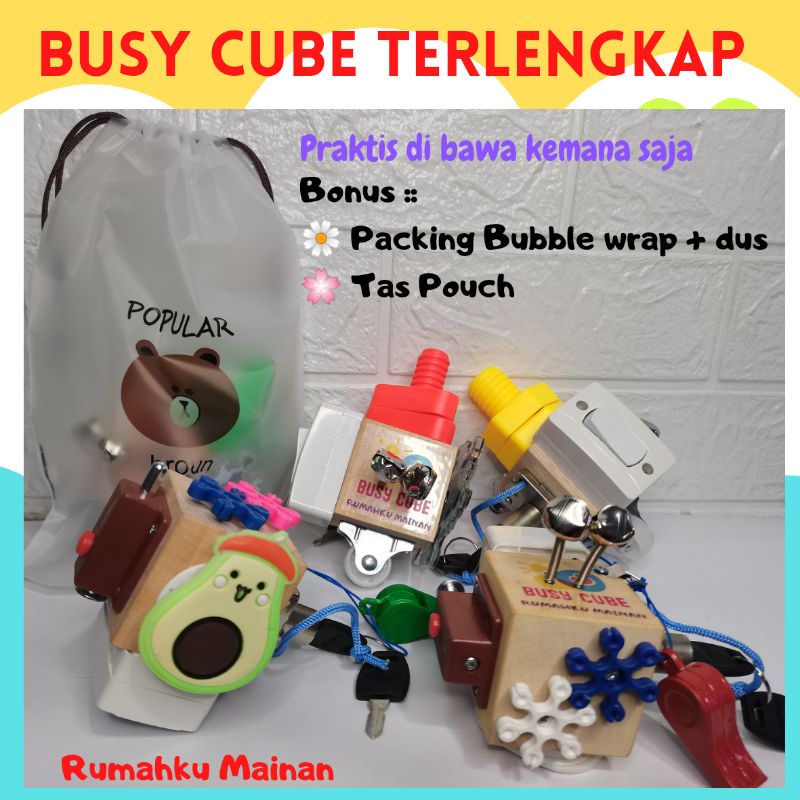 Local - Busy CUBE BUSY BOARD BUSY JAR CUBE Toys Montessory Children ...
