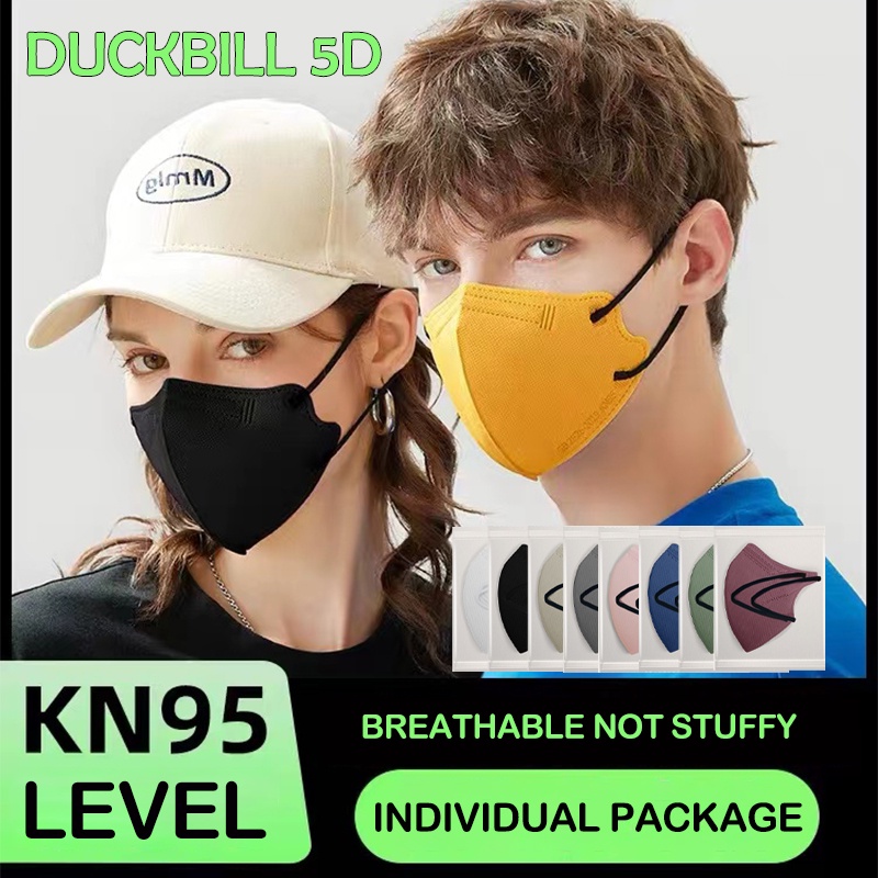 [Individual Package][Local Stock] 50PCS 5D KN95 Face Mask Duckbill ...