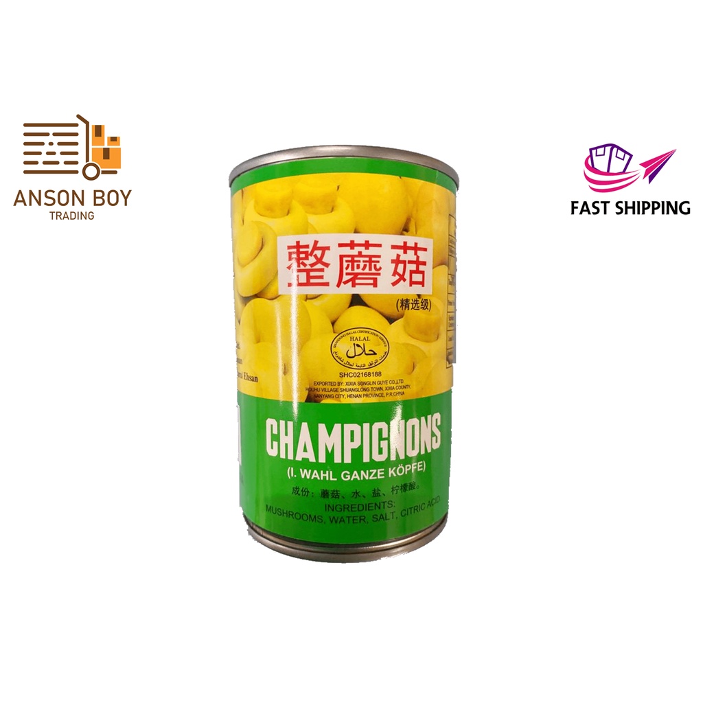 [READY STOCK] CENDAWAN BUTANG DALAM TIN / WHOLE MUSHROOMS CAN 425gram ...