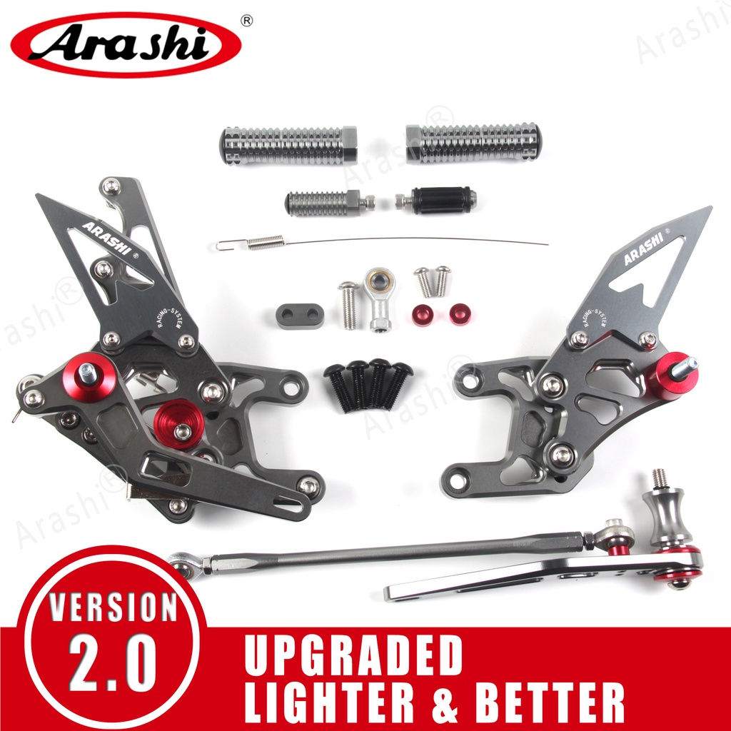Arashi CNC Adjustable Footrest Rearset Foot Peg For HONDA CBR1000RR CBR ...