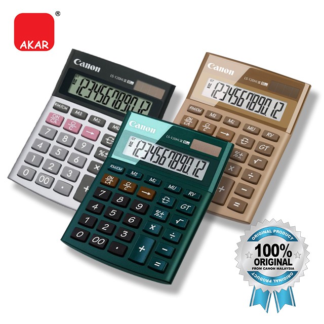 Canon Calculator LS-120Hi III, 12 digits | Shopee Malaysia
