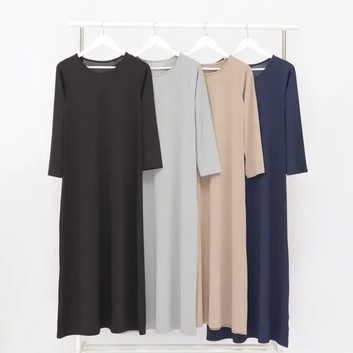 Inner DRESS LONG DRESS / WOMEN'S LONG SLEEVED JERSEY INNER DRESS ...