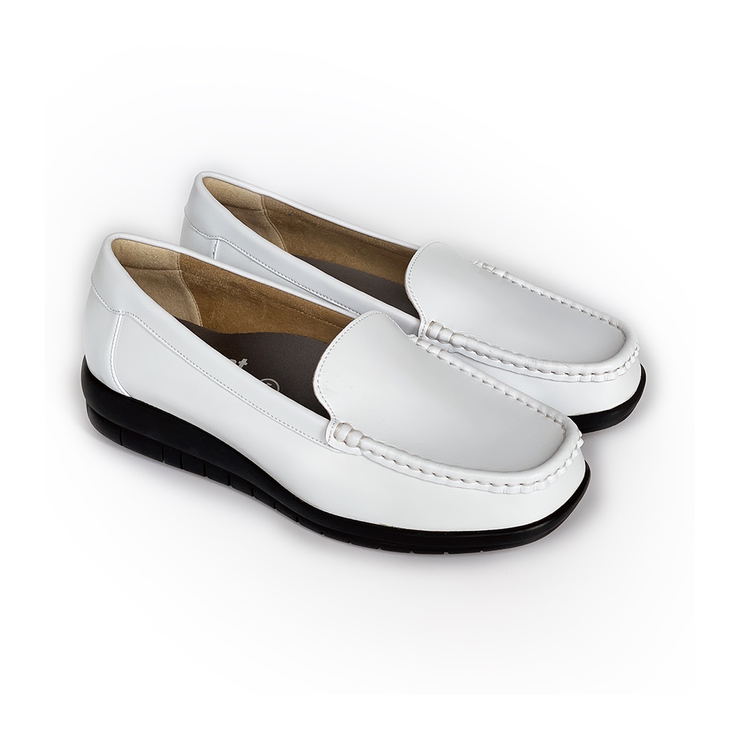 MEDIFEET MC071 WOMEN COMFEET MOCASSIN FLEXI SQUARE TOE MEDICAL HEALTH SHOES ( Kasut Kesihatan ...