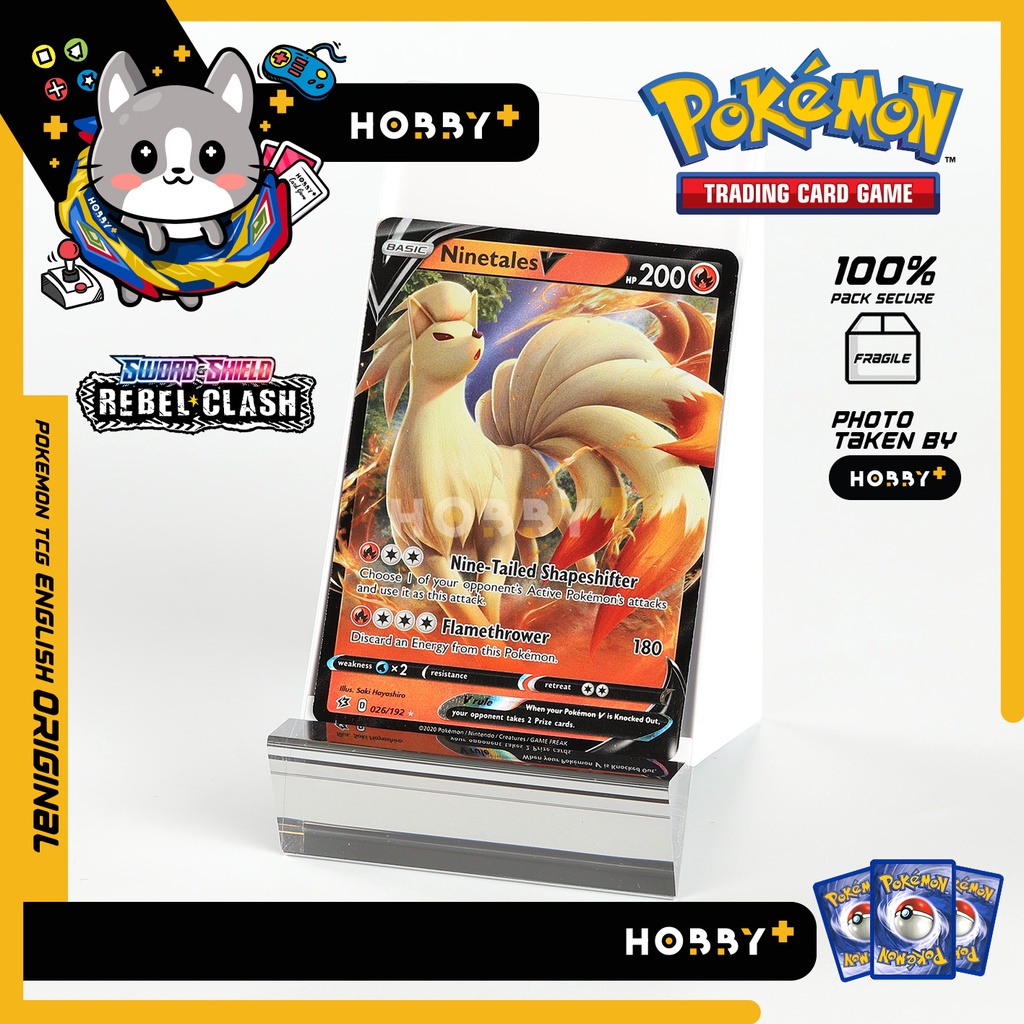 Pokemon TCG / PTCG Ninetales V - 026/192 - Ultra Rare English Trading Cards Hobby Plus | Shopee ...