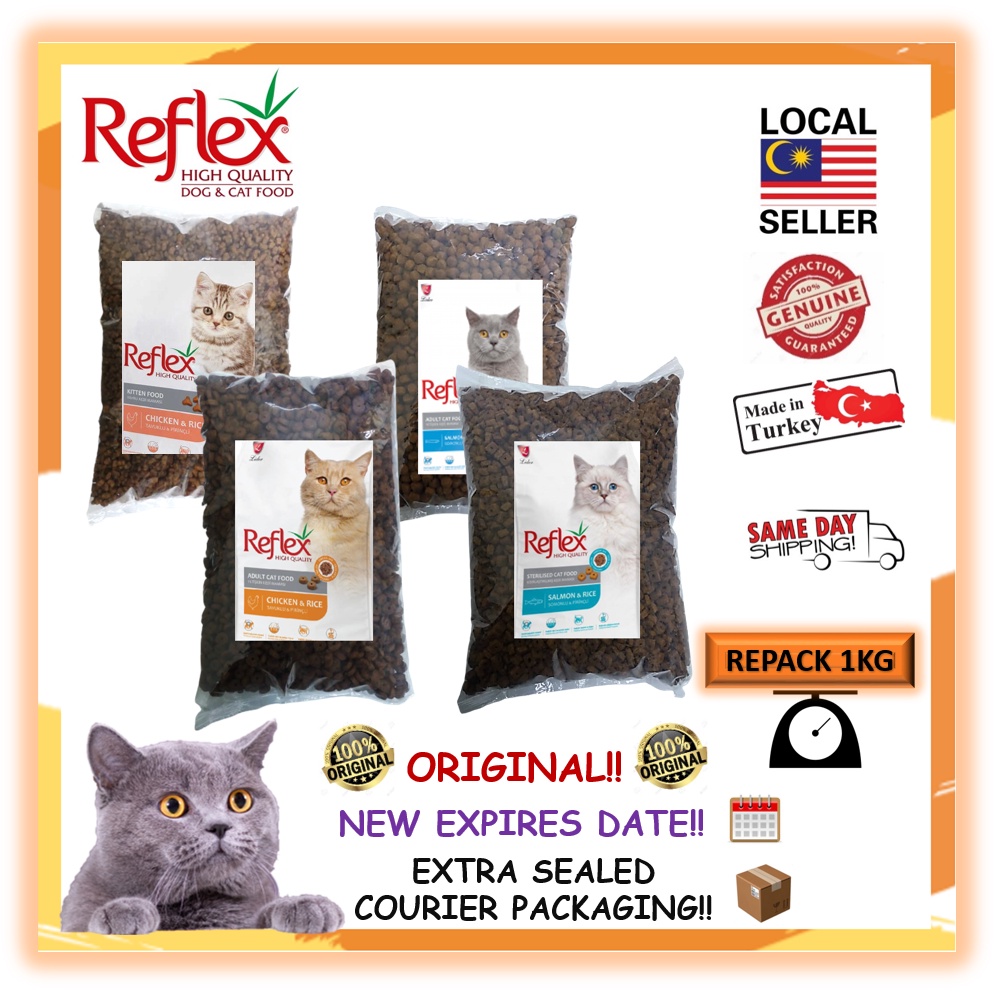 🌟100% ORIGINAL REPACK🌟 Reflex All Range Cat Food Premium / Makanan ...