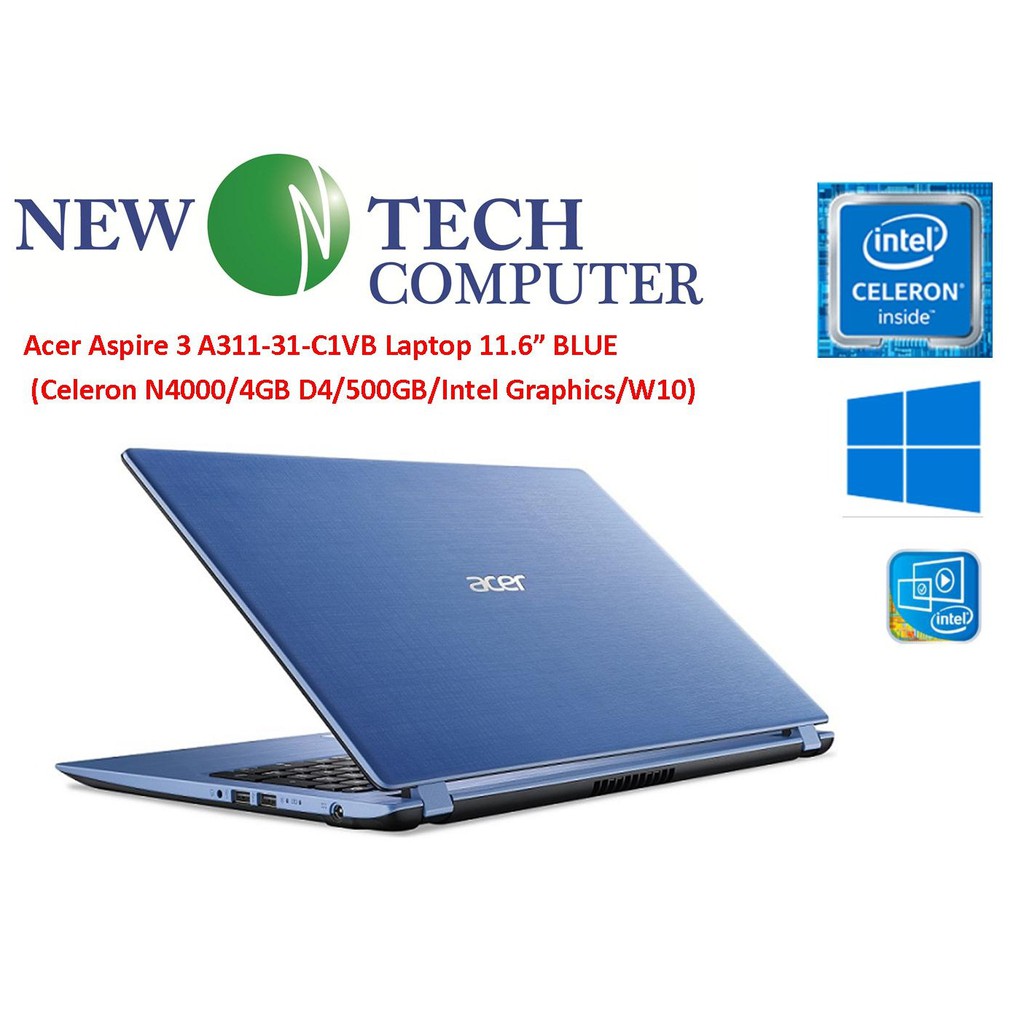 Acer Aspire 3 A311-31-C1VB BLUE / A311-31-C9TW BLACK Notebook Black ...