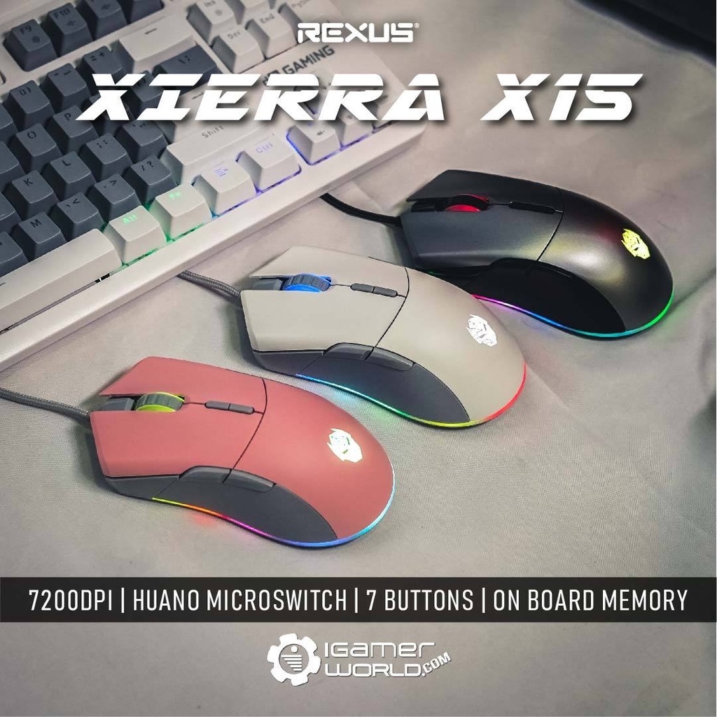 Rexus Xierra X15 Gaming Mouse | Shopee Malaysia
