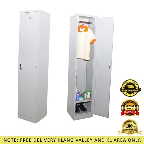 1 COMPARTMENT LOCKER STEEL | ALMARI BAJU | ALMARI PAKAIAN | RAK BAJU ...