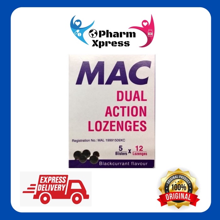 Mac Dual Action Lozenges 12's / 1 Box | Shopee Malaysia