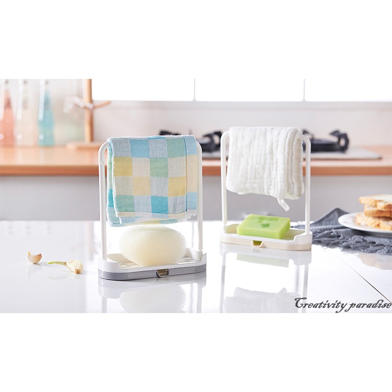Rag Rack Simple Towel Soap Drain Dish Vegetable Melon Cloth Tray ...
