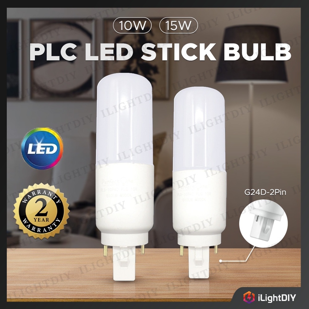 10W/15W PLC(G24D-2PIN) LED STICK BULB/MENTOL LAMPU LED | Shopee Malaysia