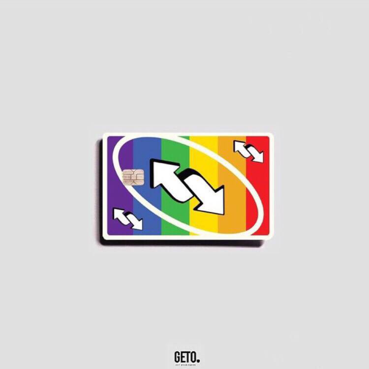 GETO CARDS MALAYSIA UNO REVERSE CARD RAINBOW SKIN CARD ATM UNO RAINBOW ...