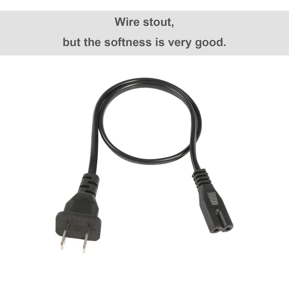 ALLIN.er//New AC Power Supply Adapter Cord Cable Connectors 2 pin 2 ...