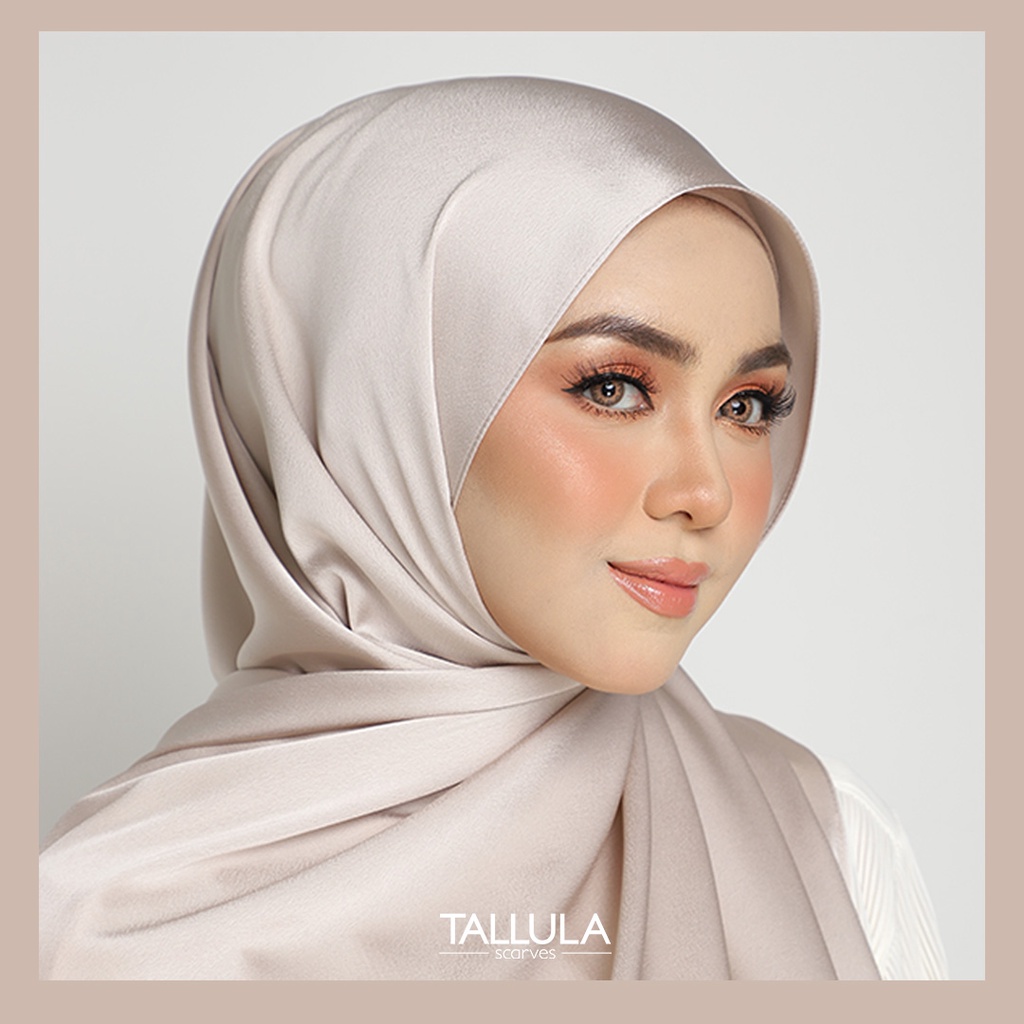 TALLULA - LOLA Collection [Premium Korean Matte Satin Silk Shawl ...