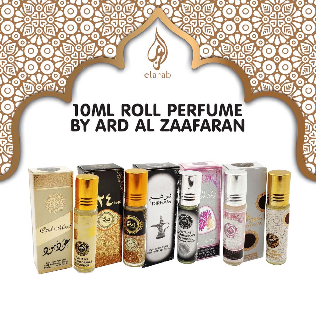 ROLL PERFUME 10ML BY ARD AL ZAAFARAN (NO ALCOHOL) | Shopee Malaysia