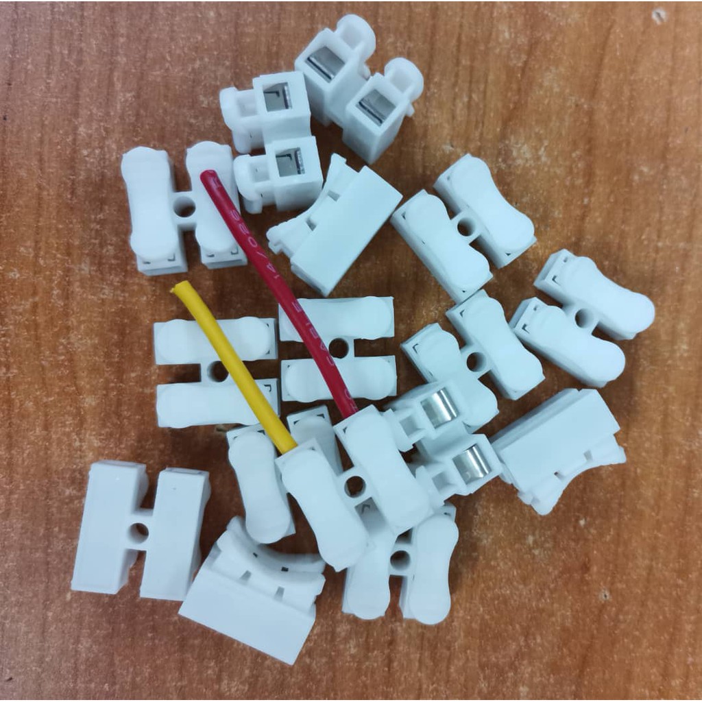 2 PIN ELECTRICAL CABLE CONNECTORS / AUTO CLIP CONNECTOR 10A (10PCS ...