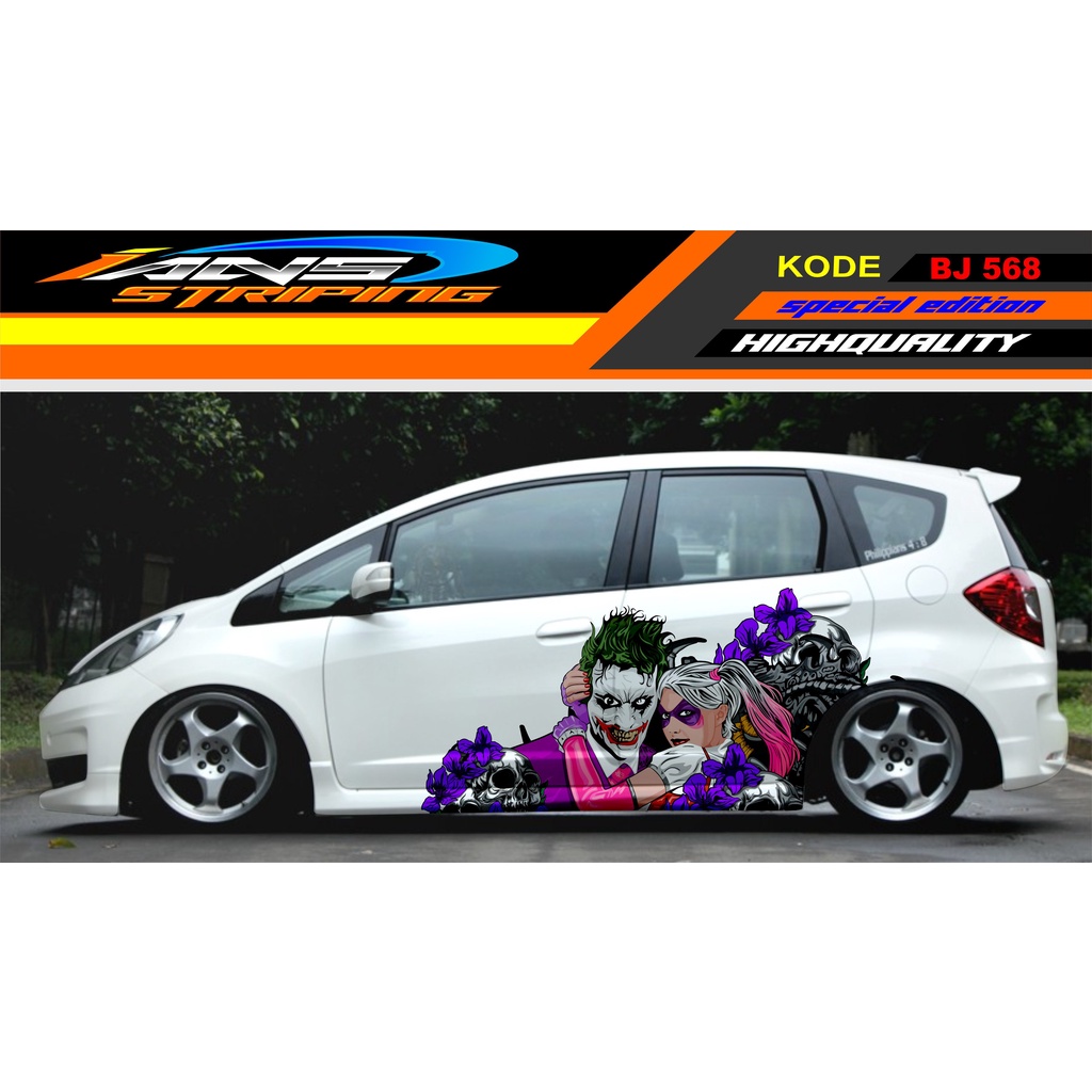 Jazz CAR STICKER DECAL / JOKER CAR STICKER / JAZZ BRIO AGYA AYLA YARIS ...