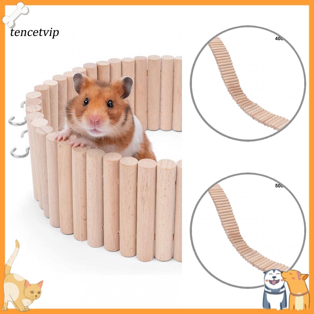 tencetvip Natural Wood Pet Ladder Toy Hamster Parrot Ladder Toy Relieve ...