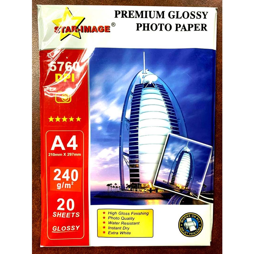 Kaki Jimat A4 Glossy Photo Paper Inkjet Printable High Quality Kertas ...