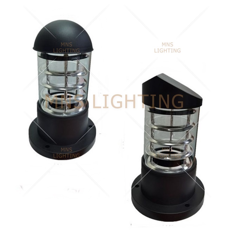 PVC Outdoor Pillar Lamp Gate Lamp Lampu Pagar Plastic Lampu Halaman ...
