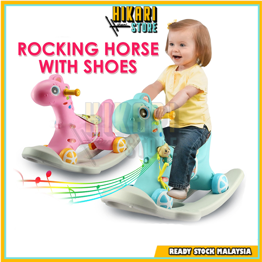 2 In 1 Rocking Horse Rider Push Car Rocker Kuda Goyang Mainan Budak ...