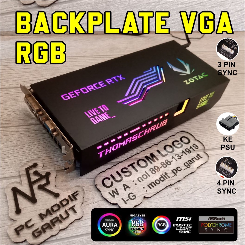 Full BACKDROP VGA LED Custom logo | Shopee Malaysia