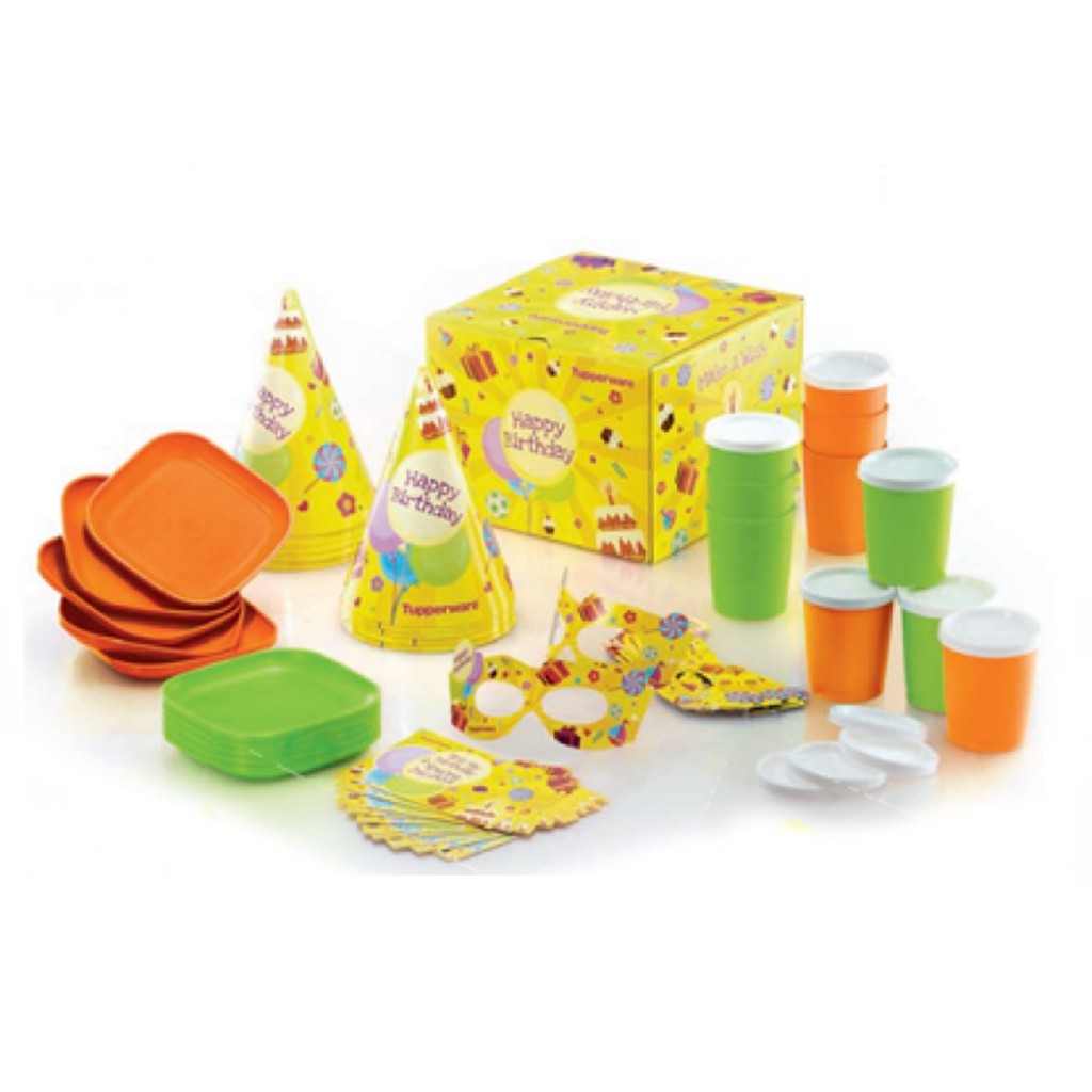 Tupperware Happy Birthday Party Set . | Shopee Malaysia