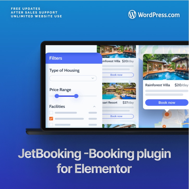 JetBooking -Booking plugin for Elementor Wordpress Plugin Pro Addon | Shopee Malaysia
