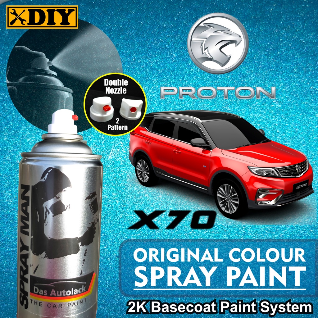Proton X70 Spray Paint For Touch Up All Original Factory Colours 400ml ...