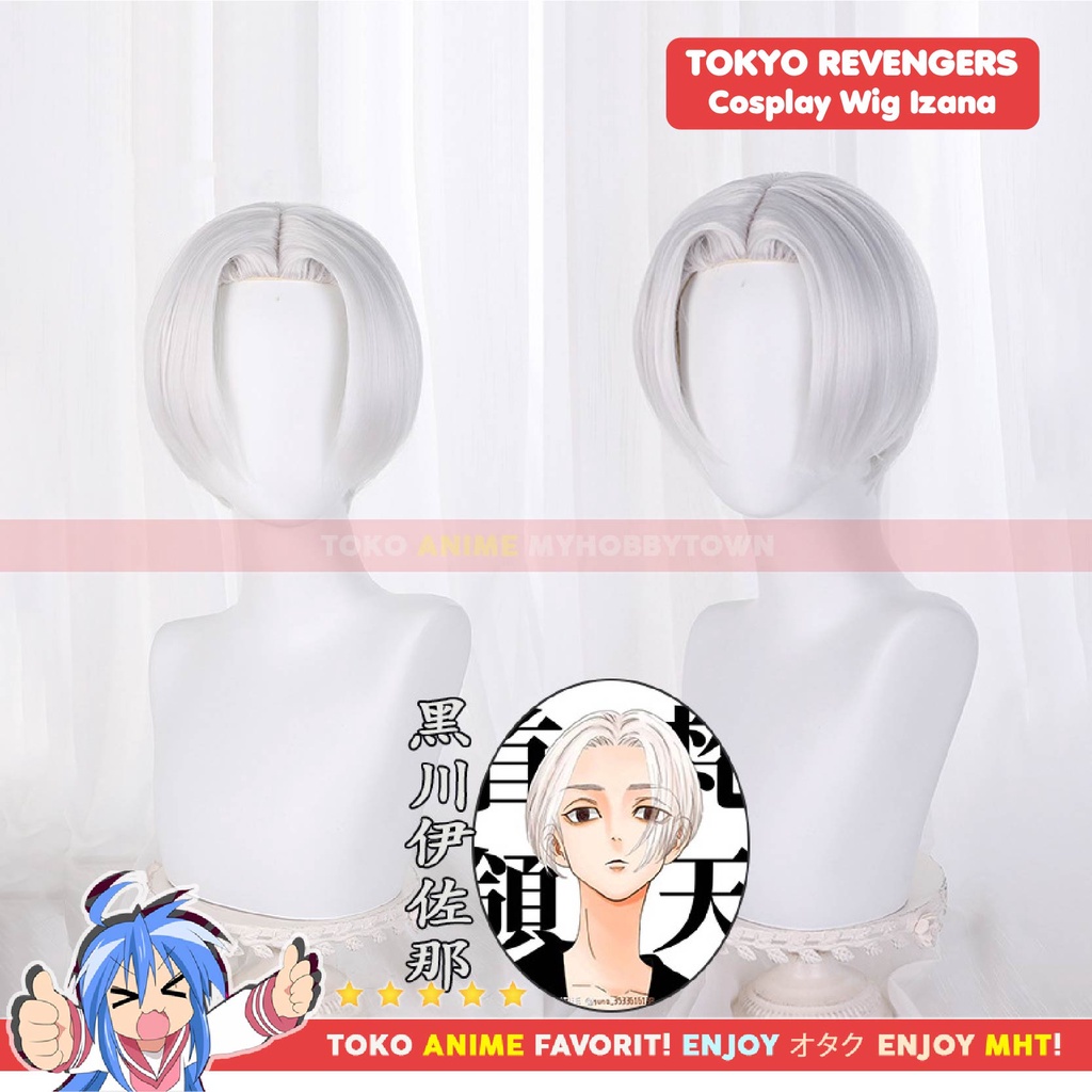Tokyo Revengers Anime Cosplay Wig : Izana Kurokawa Tanjiku Silver ...